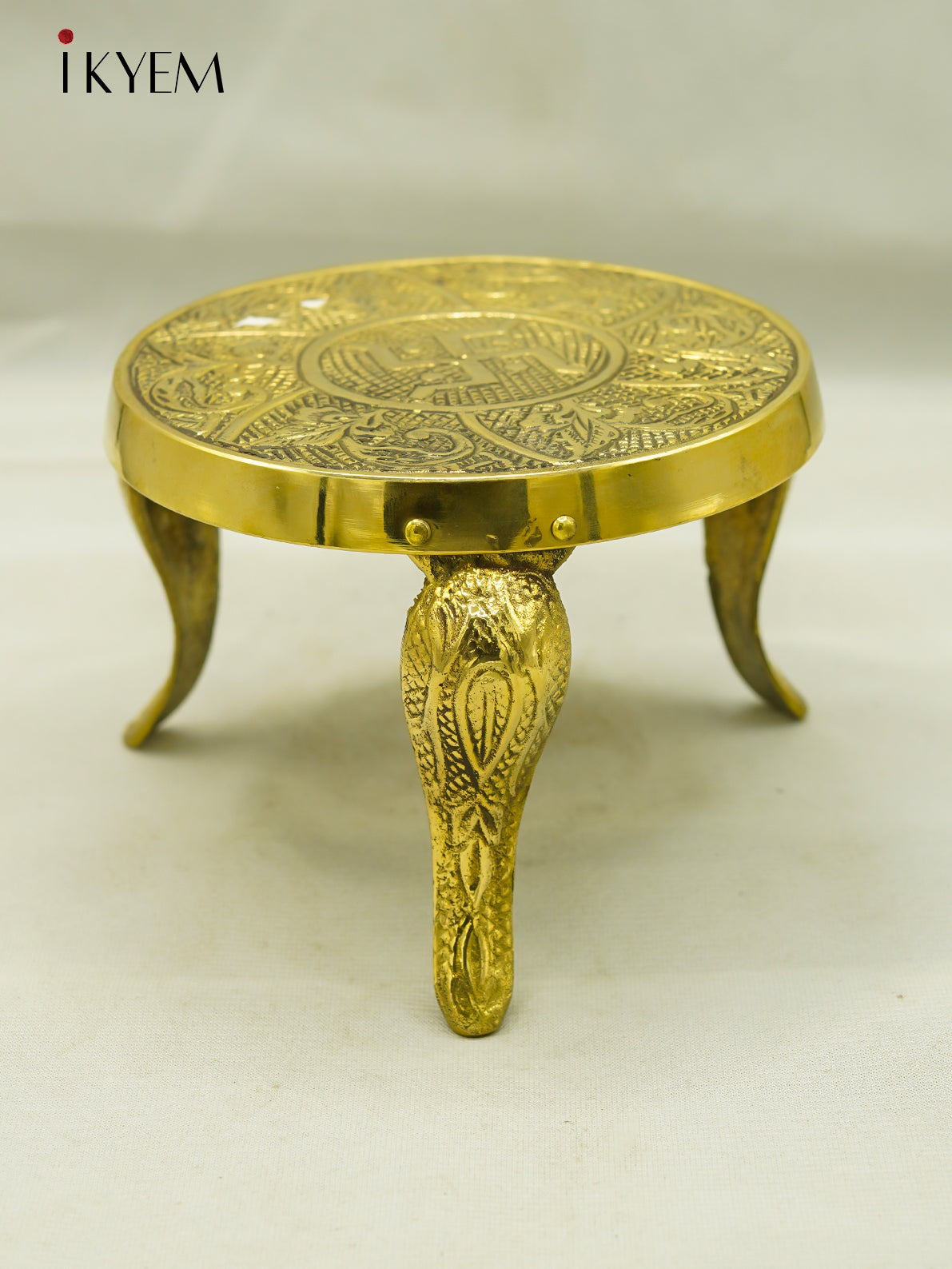 Brass mukkali Stool