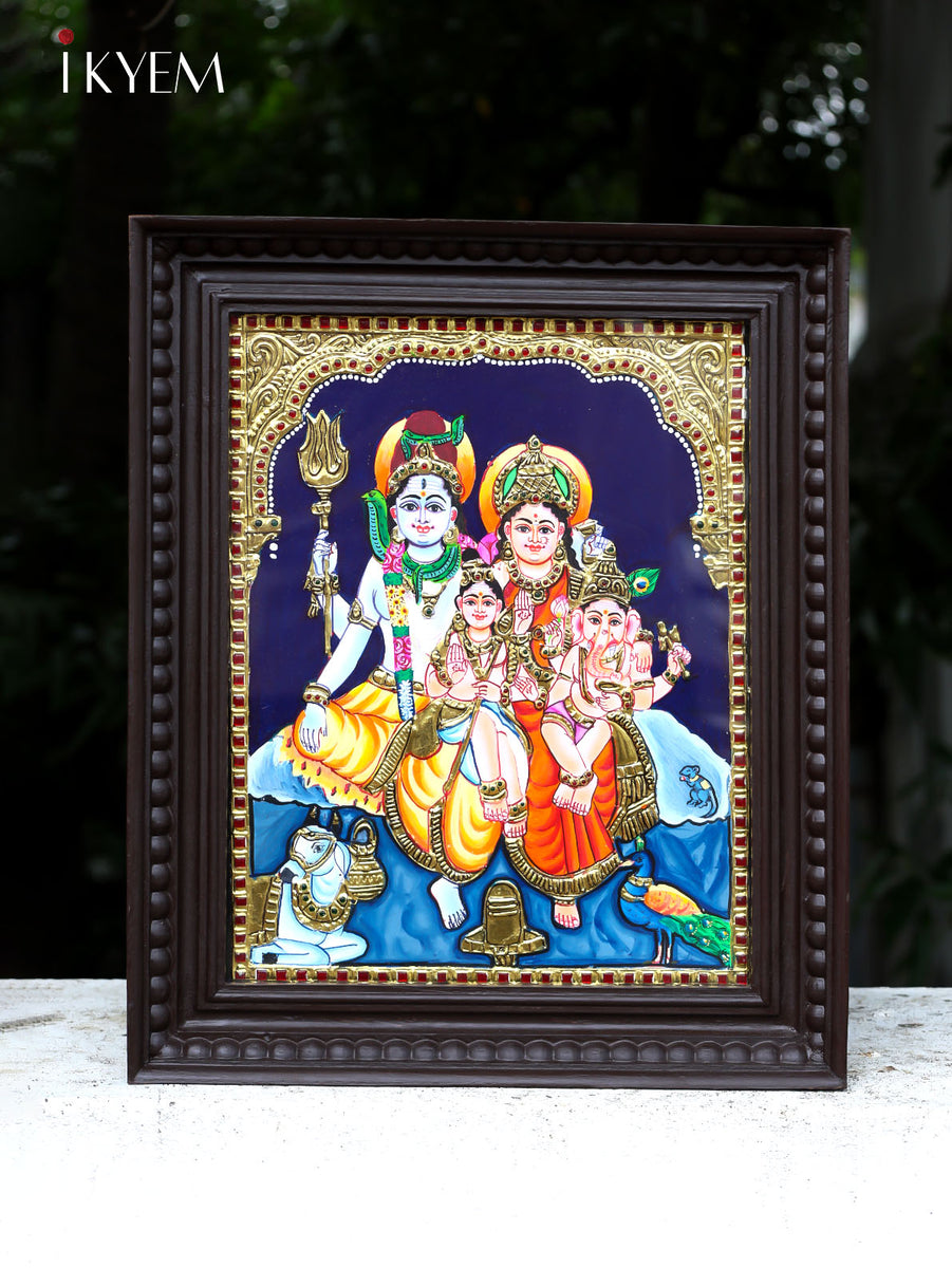 Shiva Parvathy Ganesha Murugan - Tanjore Painting – Ikyem