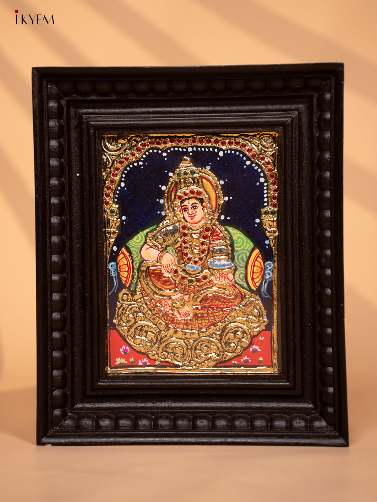 Anna Poorani - Tanjore Painting (11x9) - KD17140