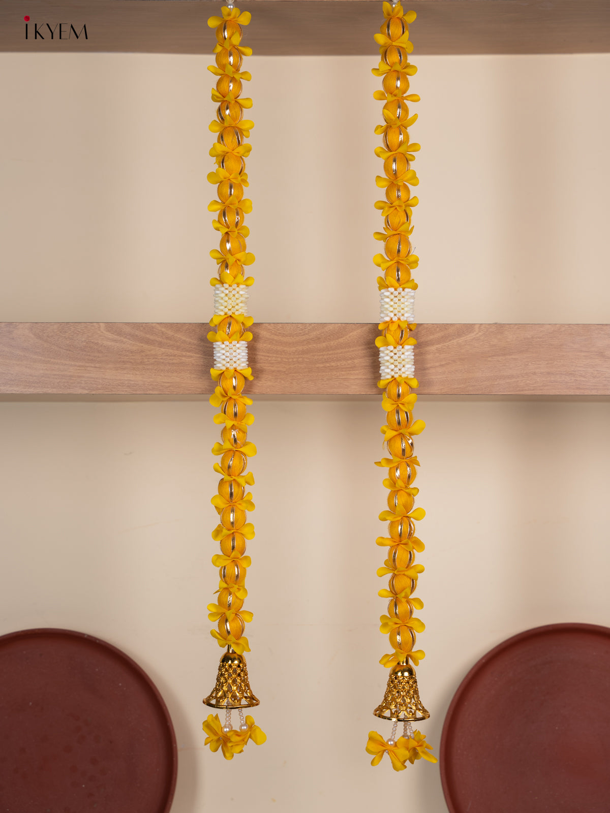 Artificial Hanging Thoranam - Yellow - KD30133