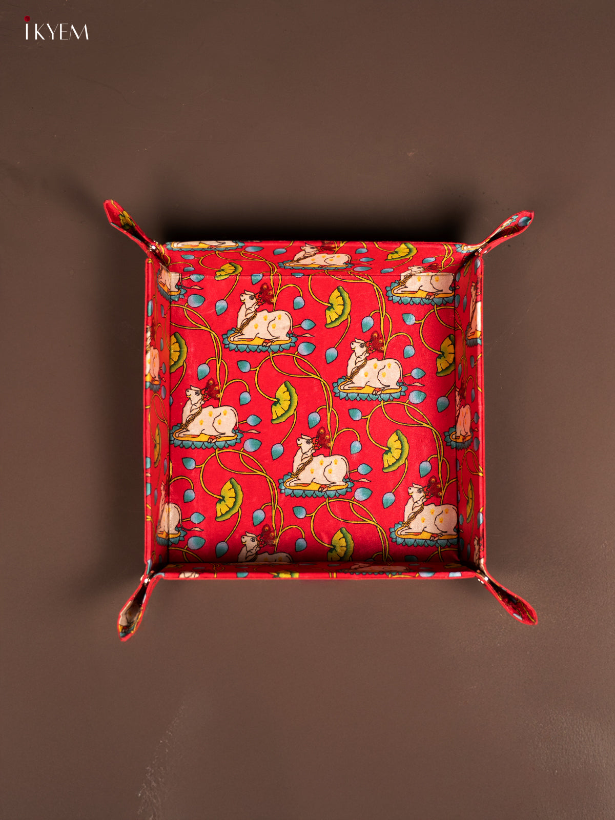 Pichwai Foldable Tray - Pink - KF09126