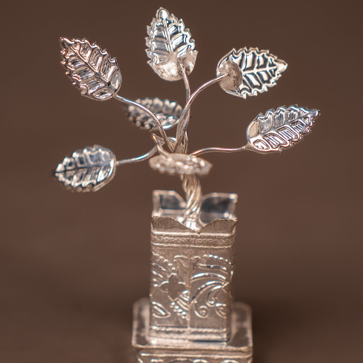 Big Size German Silver tulasi Maadam | Buy Diwali Return Gifts Now! – Ikyem
