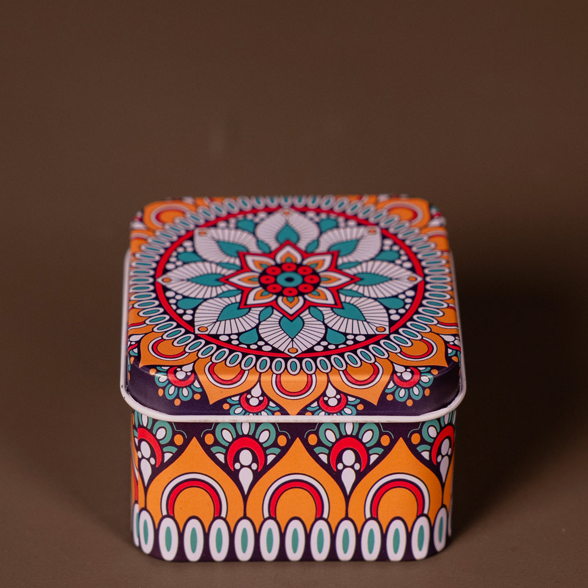 Square Decorative Tin Box - Multicolour - KH14120 – Ikyem